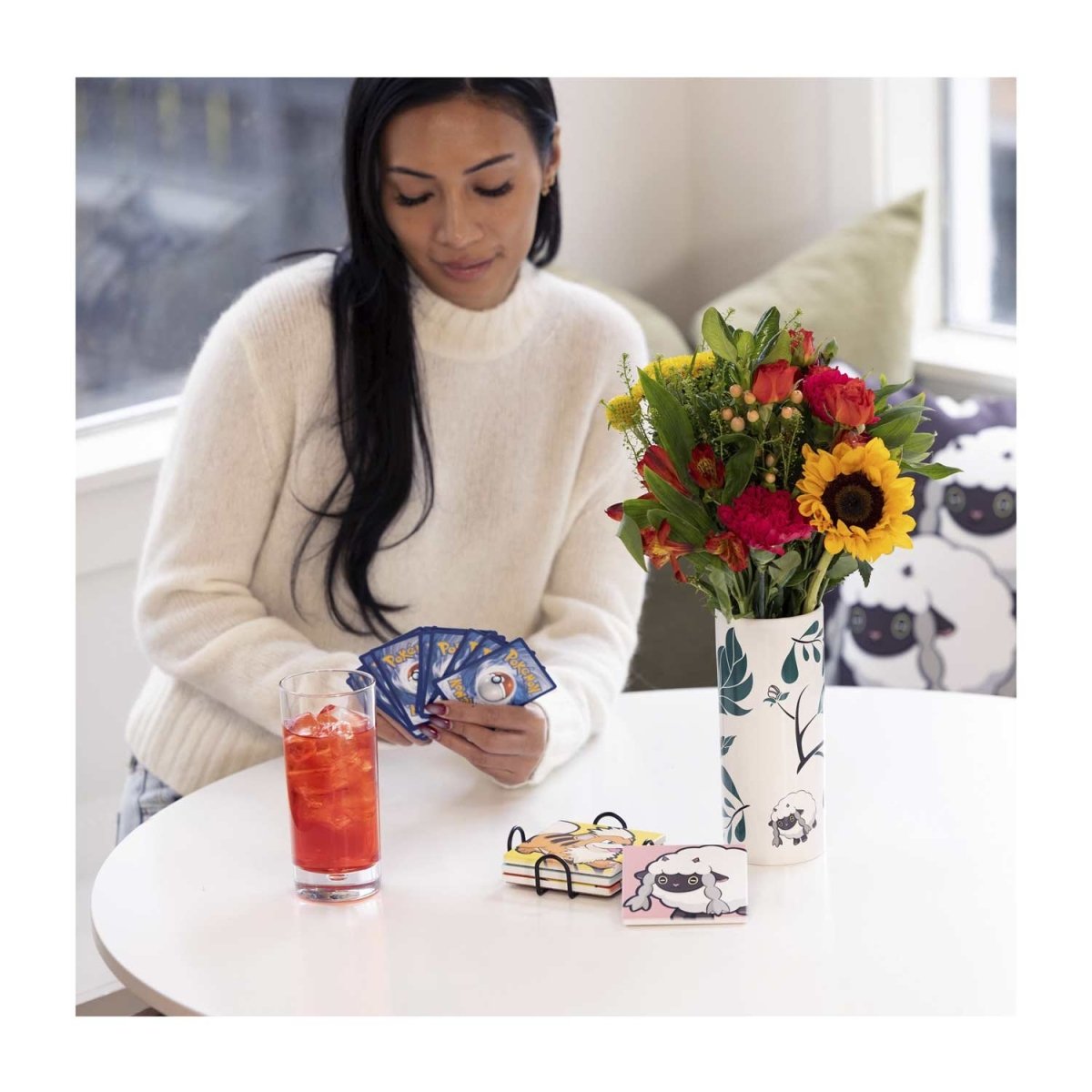 Wooloo Pokémon Home Accents White Ceramic Vase | Pokémon Center UK ...