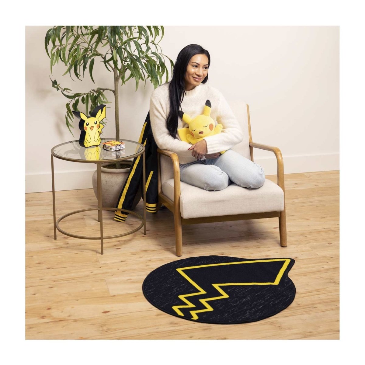 Pikachu Tail Pokémon Home Accents Accent Rug | Pokémon Center Official Site