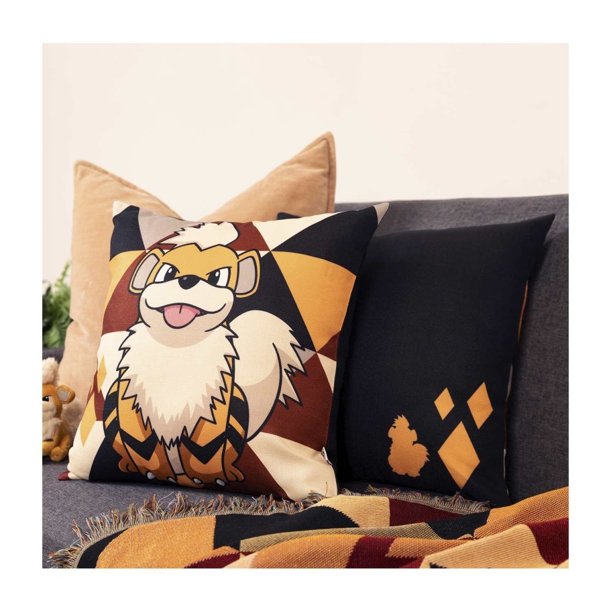 Growlithe Pokémon Home Accents Throw Pillow Covers (2-Pack) | Pokémon ...