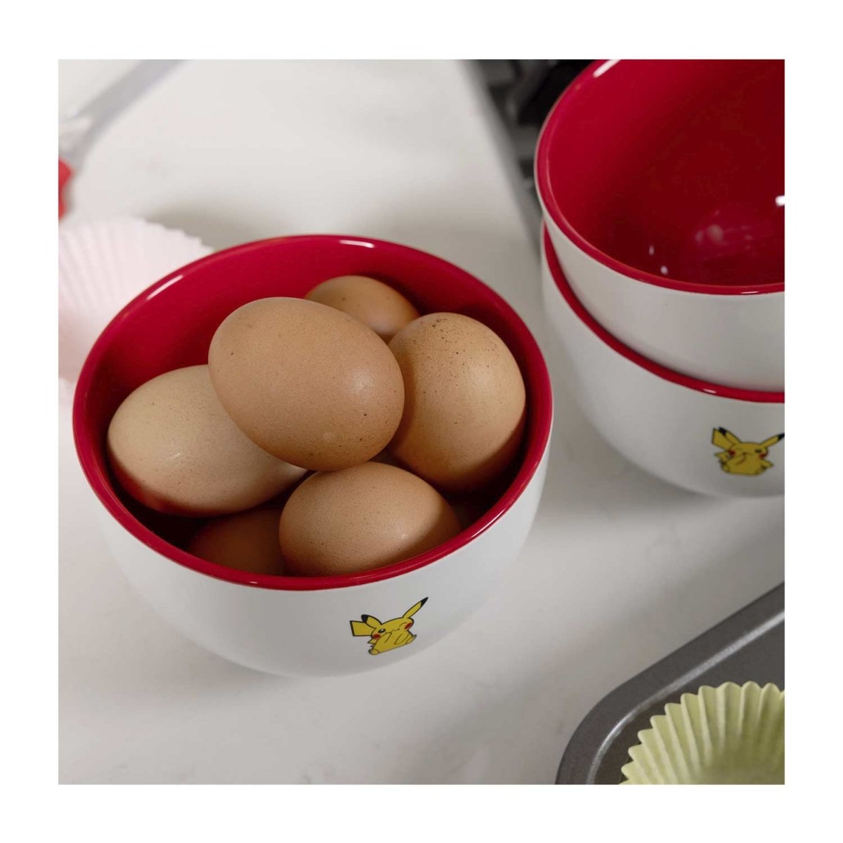 Pikachu Everyday Fun Kitchen Bowls (4-Pack) | Pokémon Center Official Site