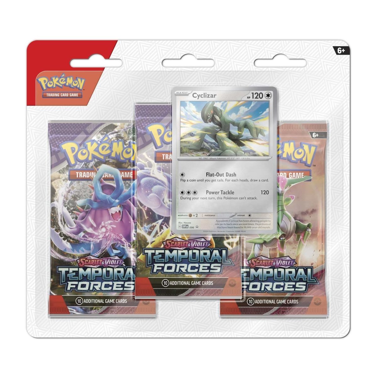 Pokémon TCG: Scarlet & Violet-Temporal Forces 3 Booster Packs & Cyclizar Promo Card | Pokémon ...
