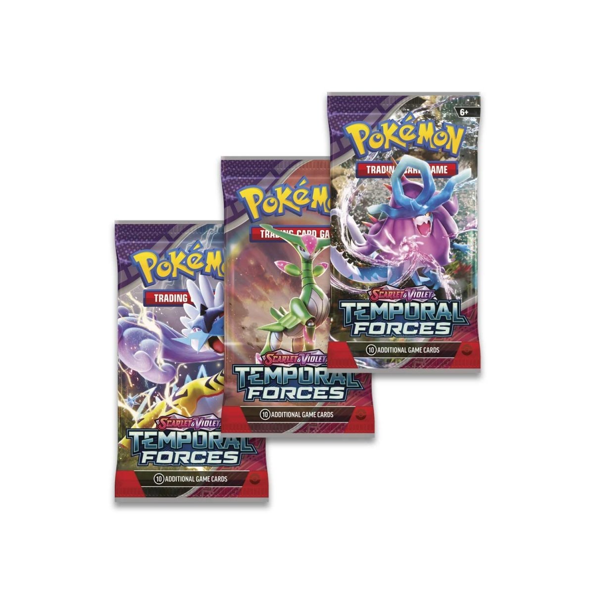 Pokémon TCG: Scarlet & Violet-Temporal Forces 3 Booster Packs & Cyclizar Promo Card | Pokémon ...