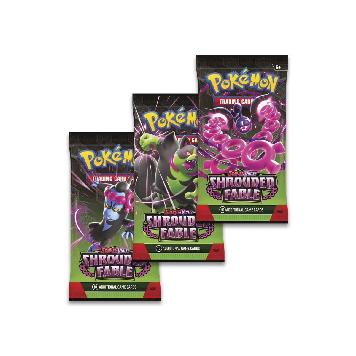 Pokémon TCG: Scarlet & Violet-Shrouded Fable 3 Booster Packs & Pecharunt Promo Card | Pokémon ...