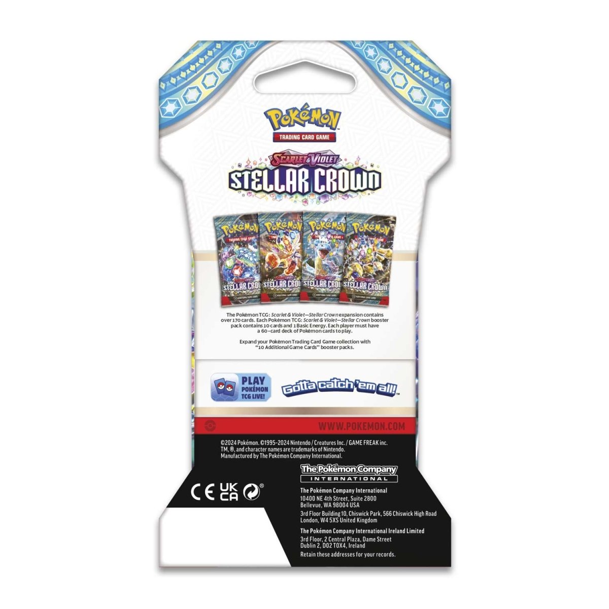 Pokémon TCG: Scarlet & Violet-Stellar Crown Sleeved Booster Pack (10 ...