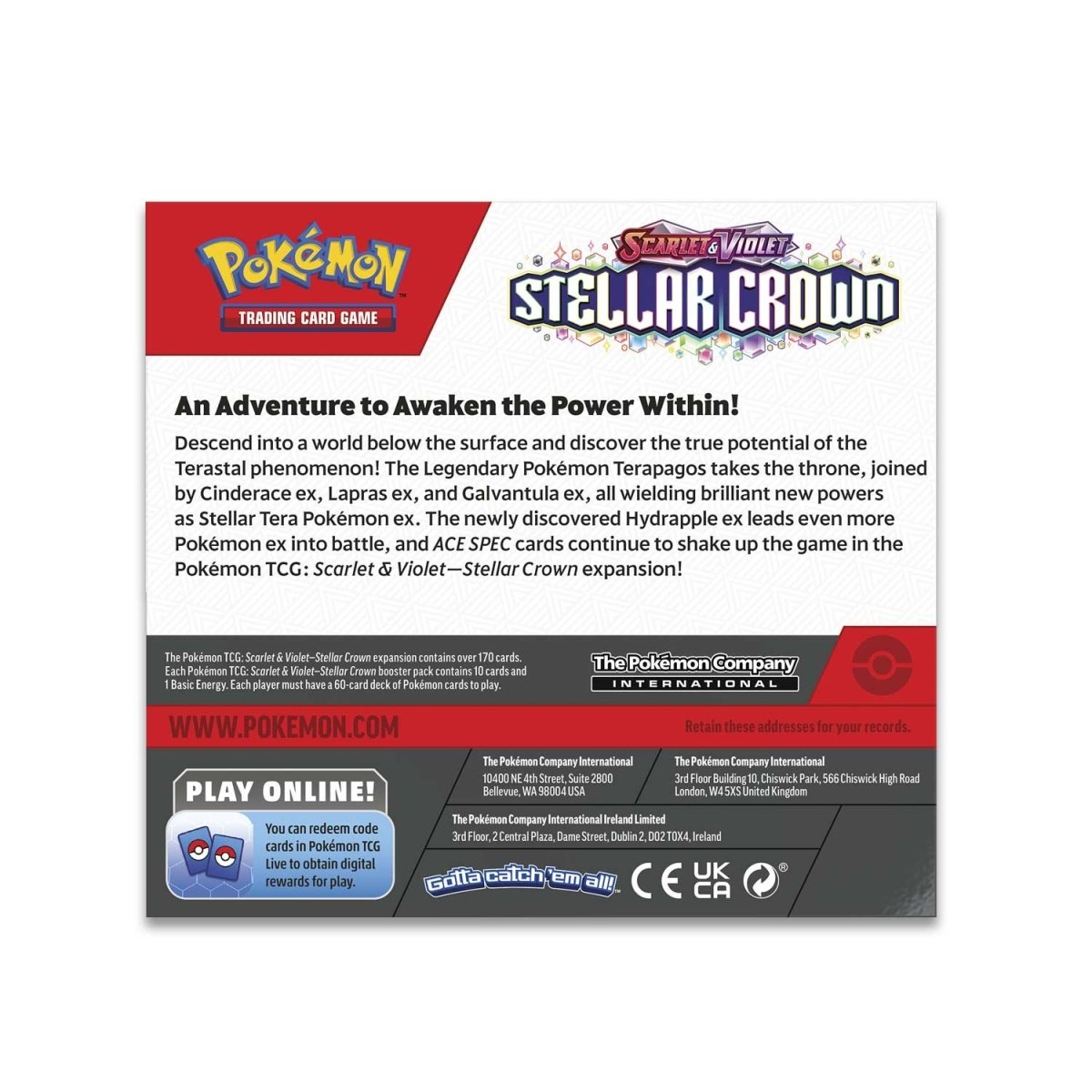 Pokémon TCG: Scarlet & Violet-Stellar Crown Booster Display Box (36 ...