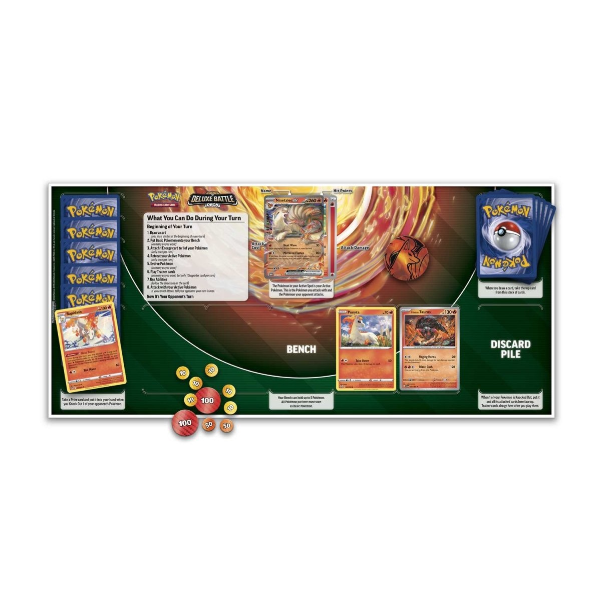 Pokémon TCG: Ninetales ex Deluxe Battle Deck | Pokémon Center UK Official Site