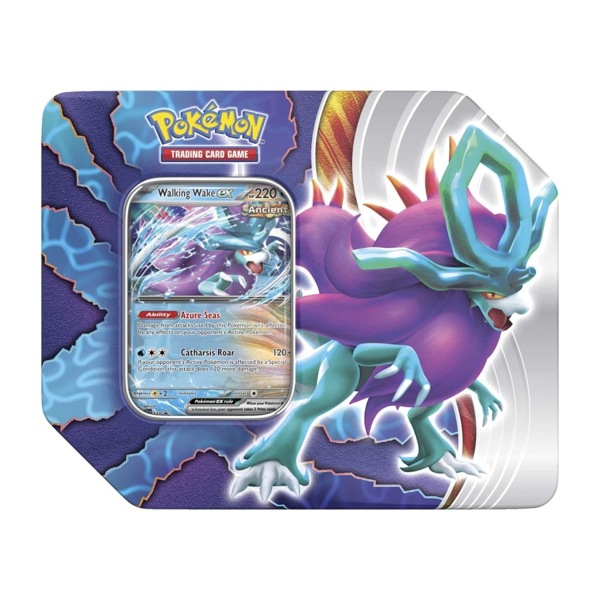 Pokémon TCG: Paradox Clash Tin (Walking Wake ex) | Pokémon Center ...