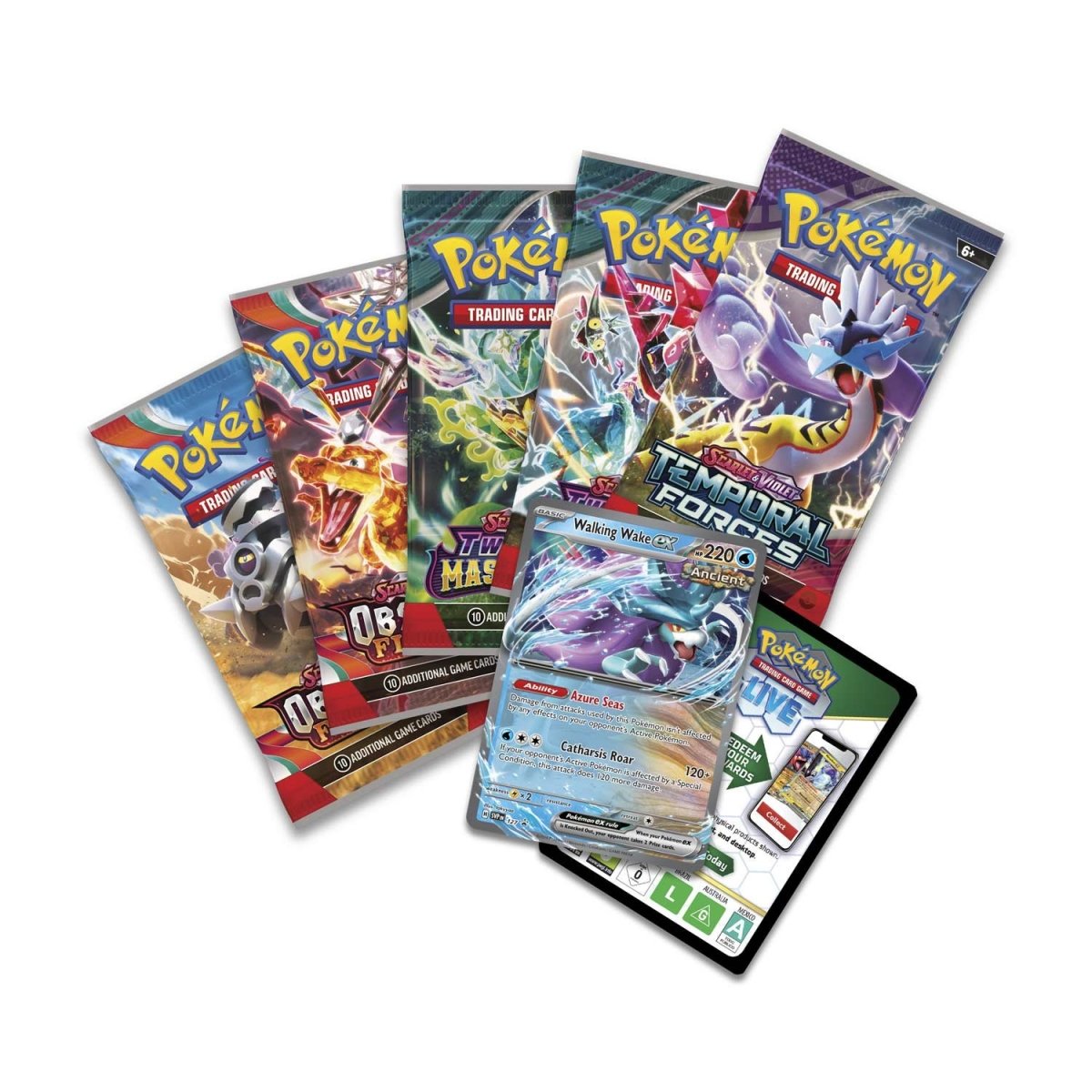 Pokémon TCG: Paradox Clash Tin (Walking Wake ex) | Pokémon Center ...