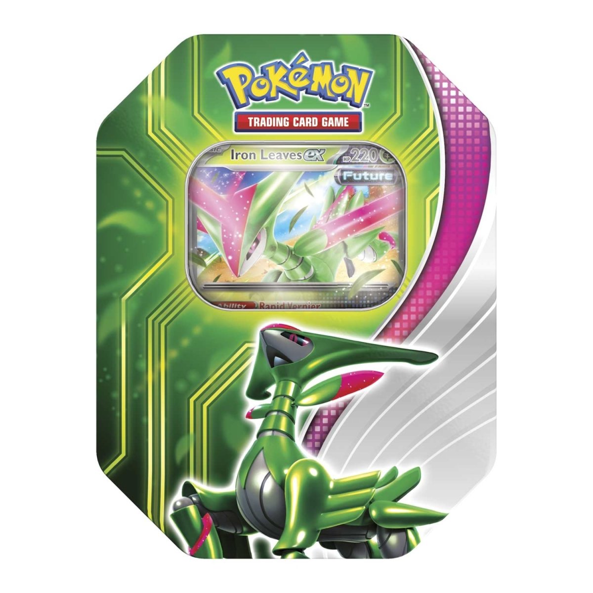 Pokémon TCG: Paradox Clash Tin (Iron Leaves ex) | Pokémon Center UK ...
