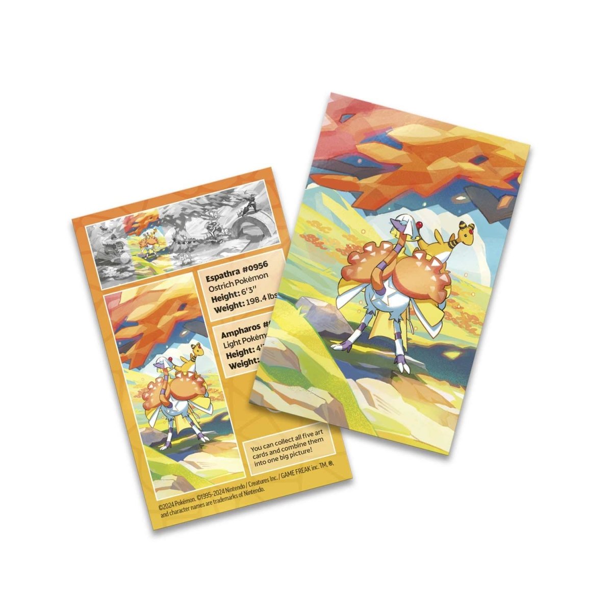Pokémon TCG: Vibrant Paldea Mini Tin (Espathra & Ampharos) | Pokémon ...
