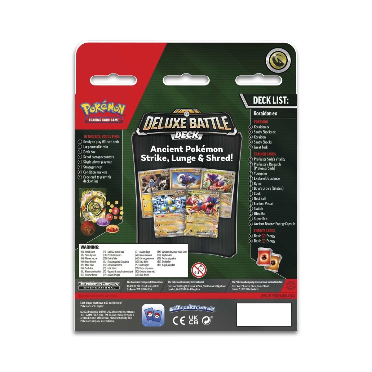 Pokémon TCG: Koraidon ex Deluxe Battle Deck | Pokémon Center Official Site