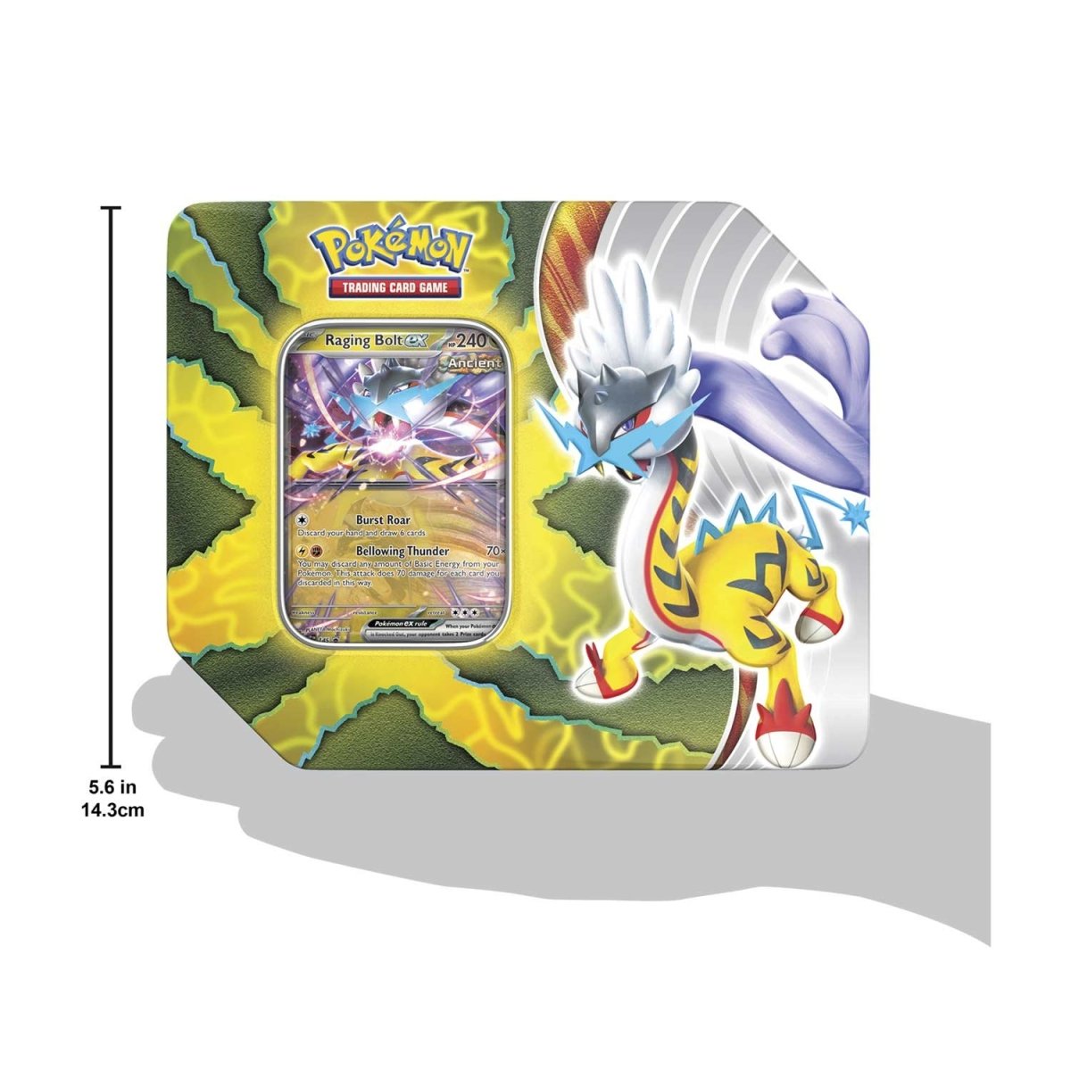 Pokémon TCG: Paradox Destinies Tin (Raging Bolt ex) | Pokémon Center ...