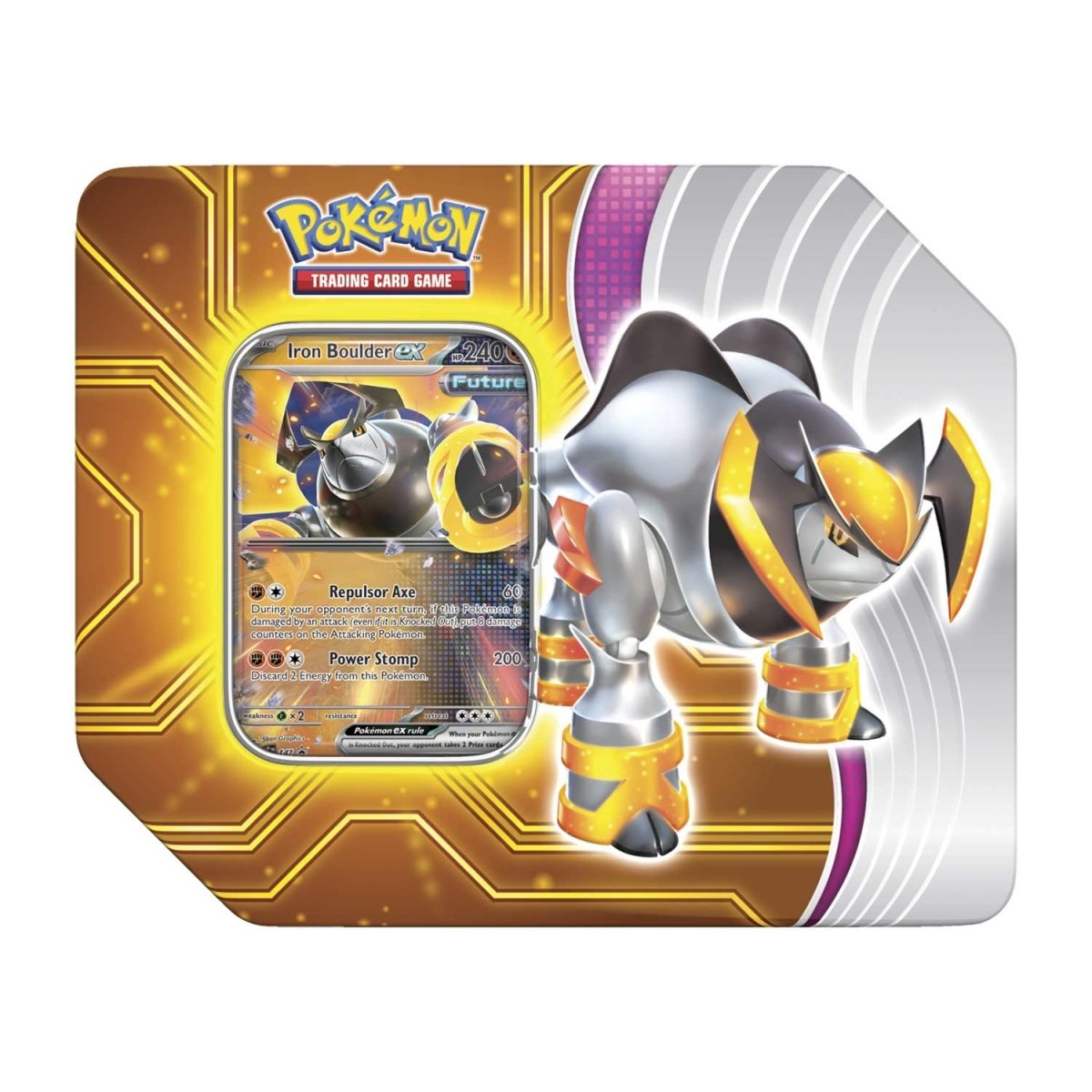 Pokémon TCG: Paradox Destinies Tin (Iron Boulder ex) | Pokémon Center ...