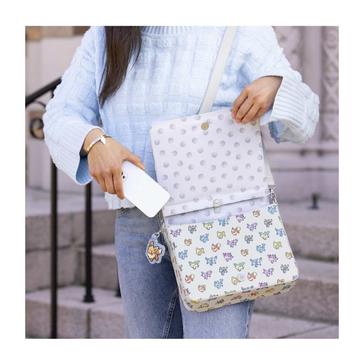 Eevee Evolutions Pokémon Pixel Pin Collector Shoulder Bag | Pokémon ...