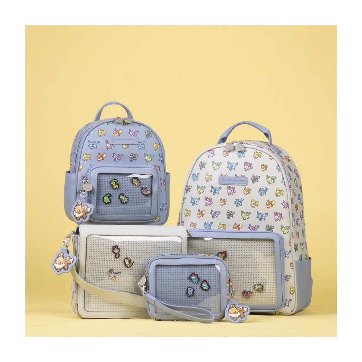 Eevee Evolutions Pokémon Pixel Pin Collector Backpack | Pokémon Center ...