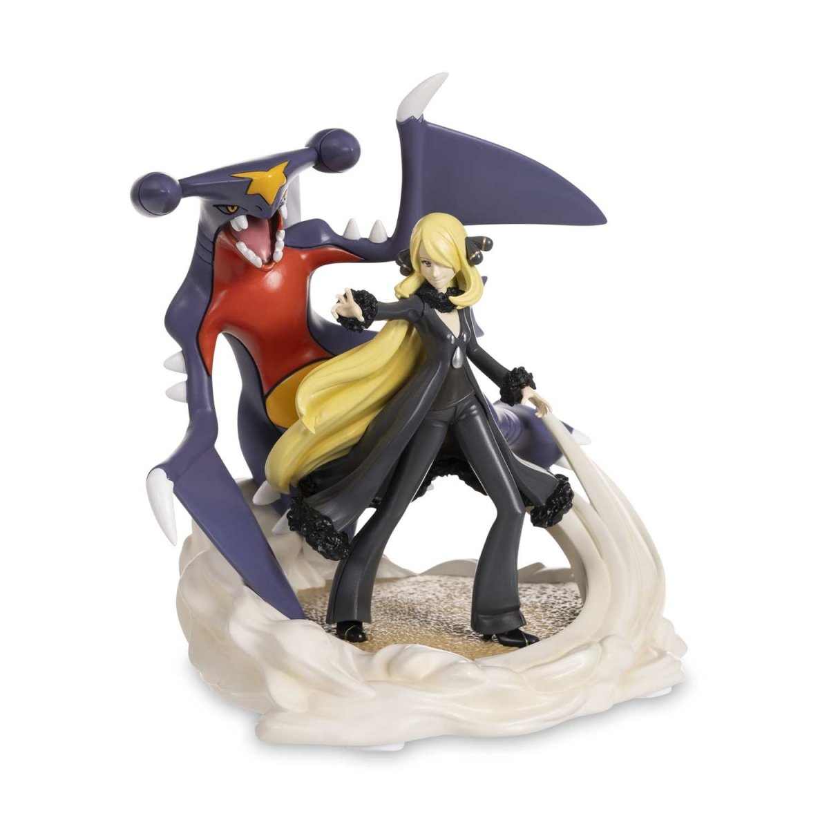 Cynthia & Garchomp Pokémon Trainers Figure | Pokémon Center Official Site