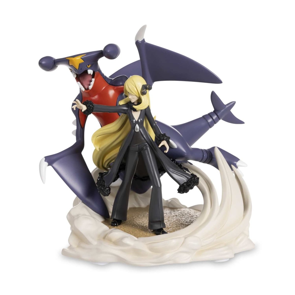 Cynthia & Garchomp Pokémon Trainers Figure | Pokémon Center Official Site