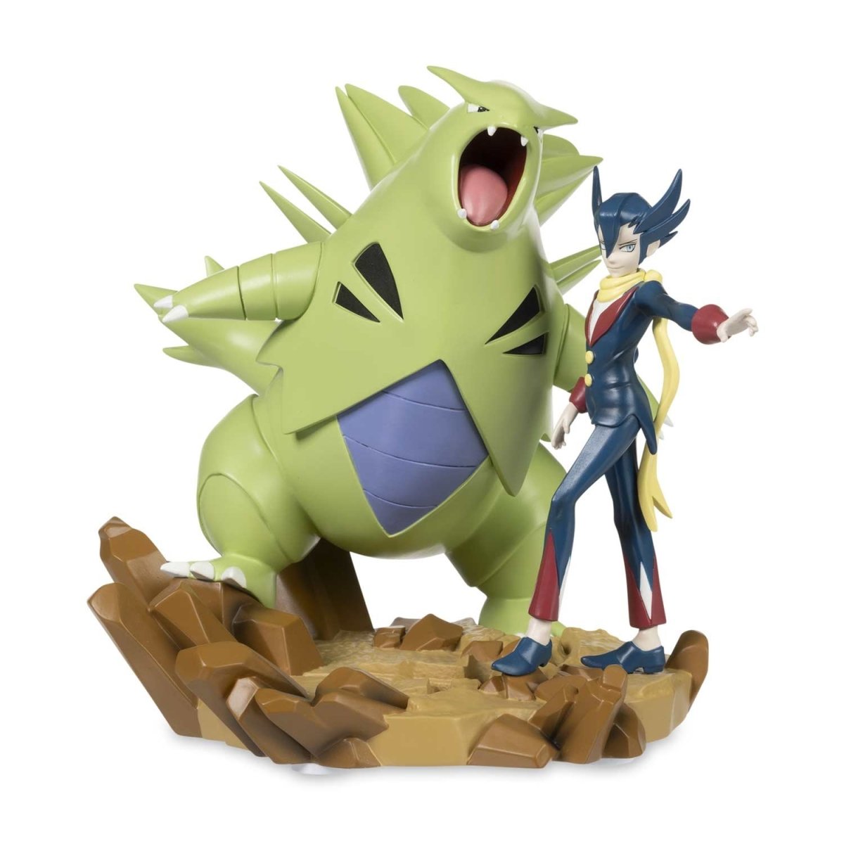 Grimsley & Tyranitar Pokémon Trainers Figure | Pokémon Center Official Site