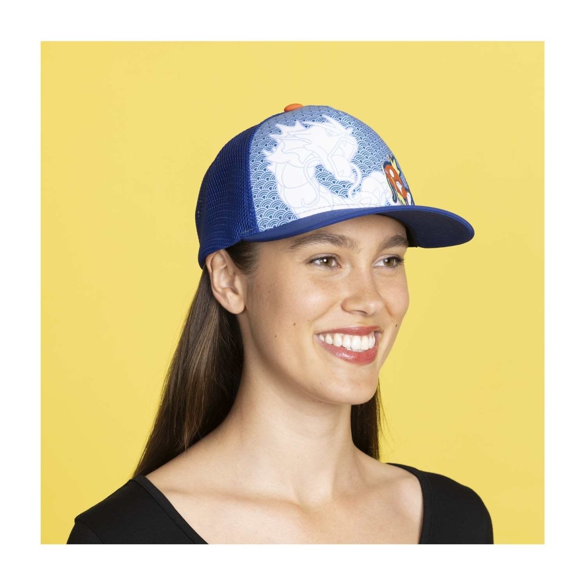 Magikarp & Gyarados Waves Snapback Hat (One Size-Adult) | Pokémon ...