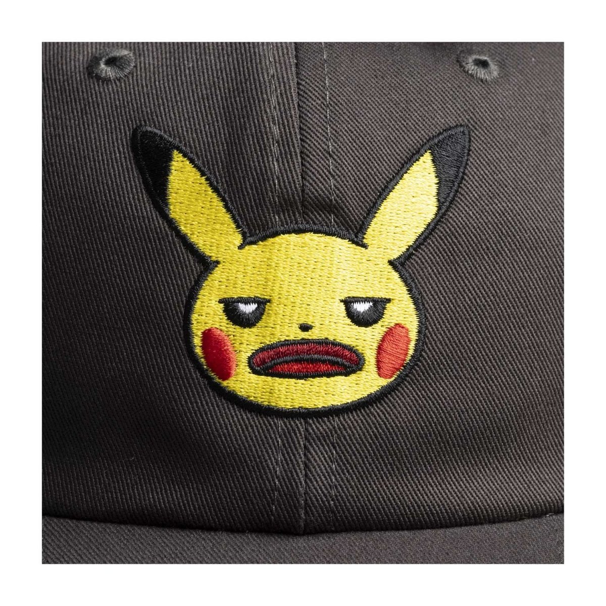 Pikachu Unamused Twill Dad Hat (One Size-Adult) | Pokémon Center UK ...