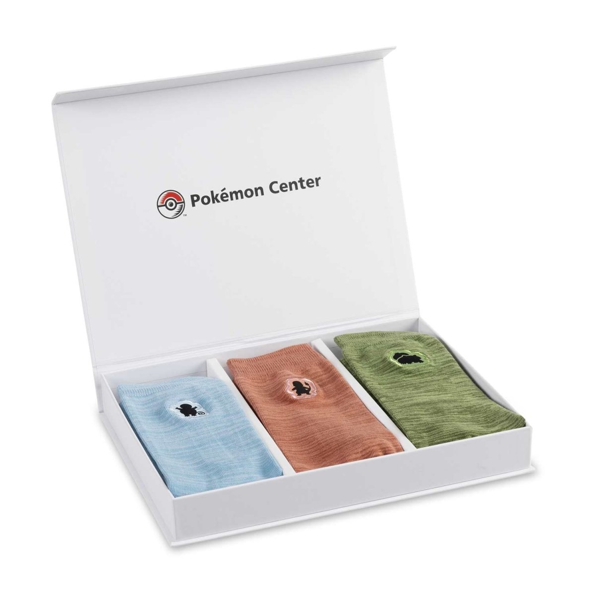 Bulbasaur, Charmander & Squirtle Crew Socks Gift Box (3 Pairs) (One ...