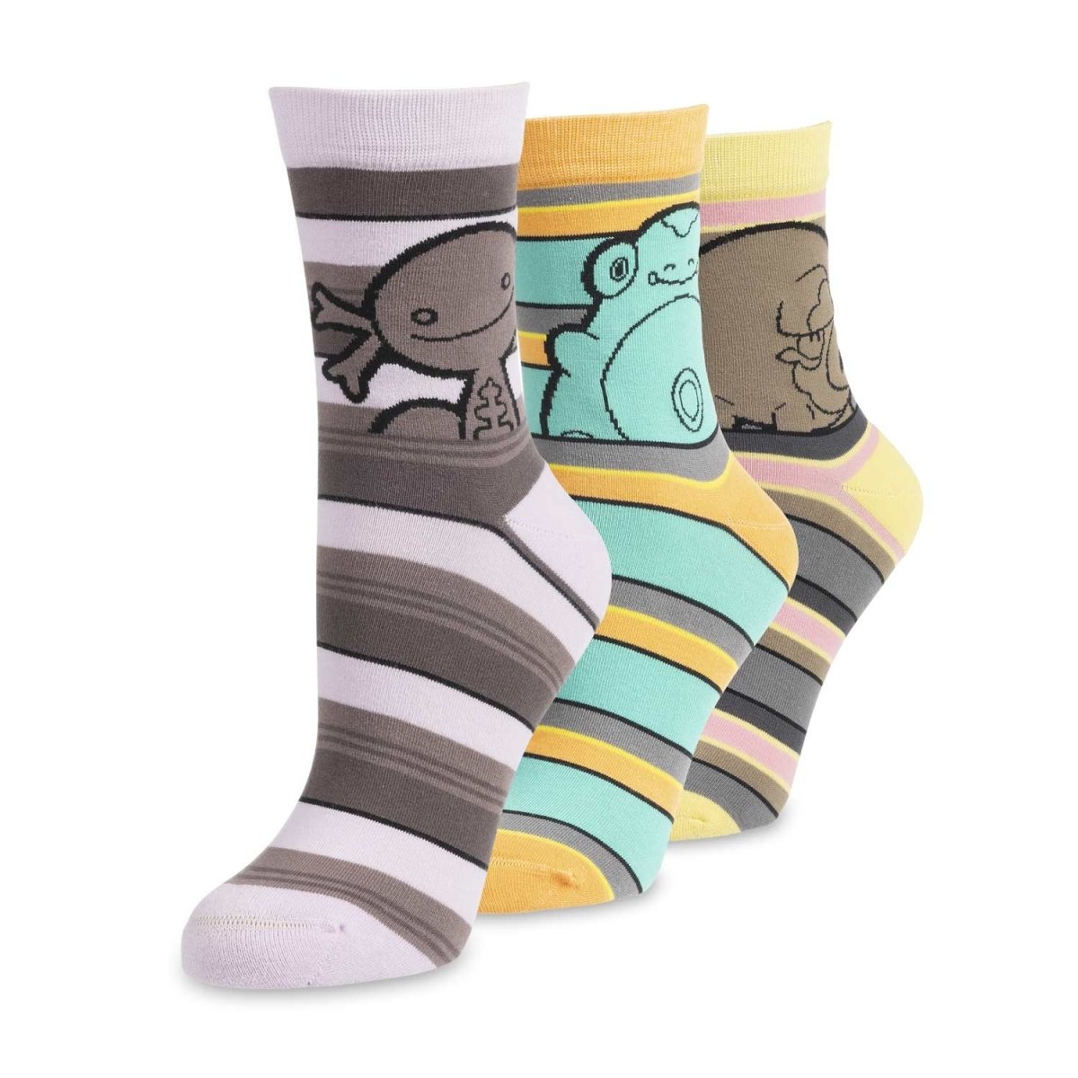 Paldean Wooper, Lechonk & Bellibolt Ankle Socks (3 Pairs) (One Size ...