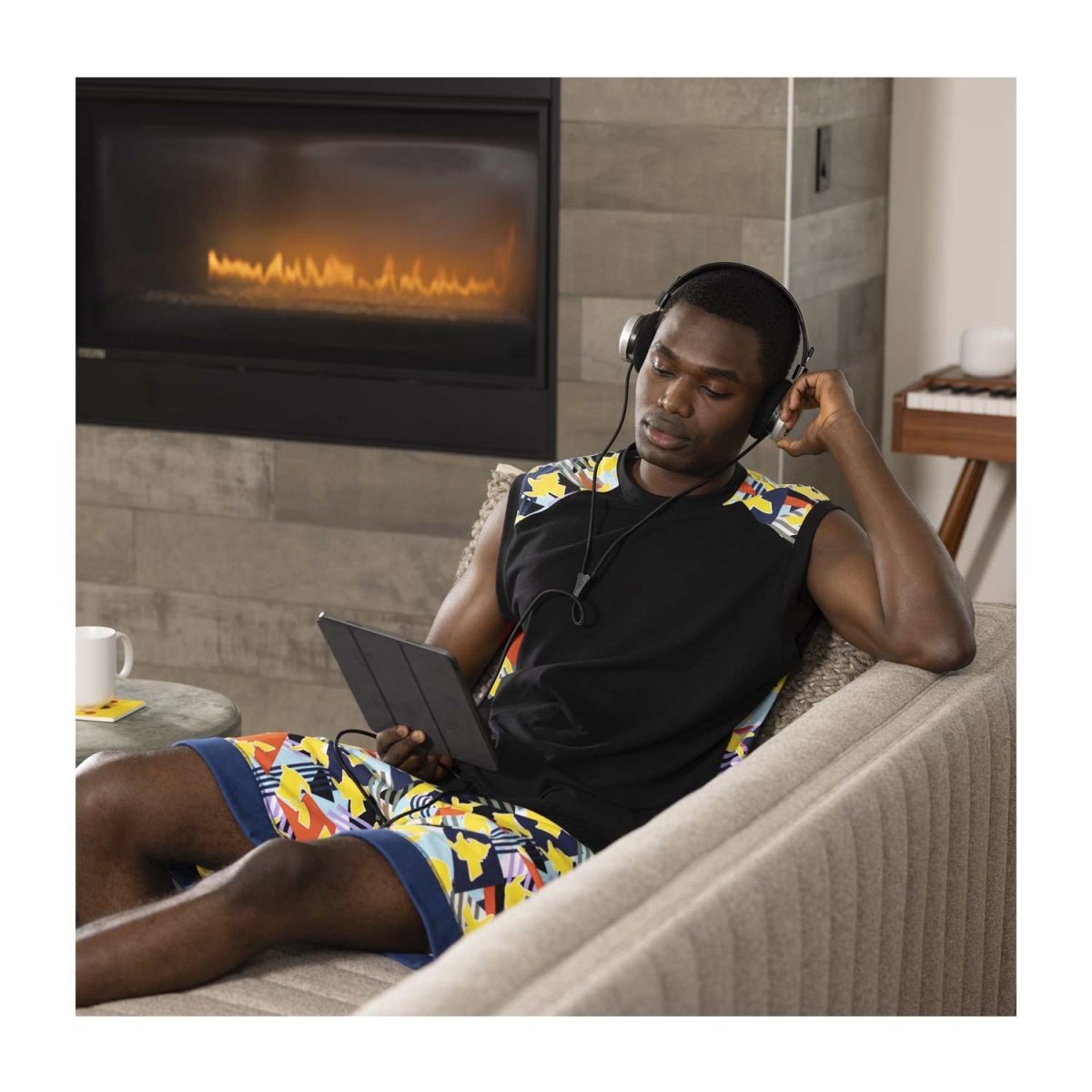 Pikachu Mix Pokémon Lounge Shorts - Men | Pokémon Center Official Site