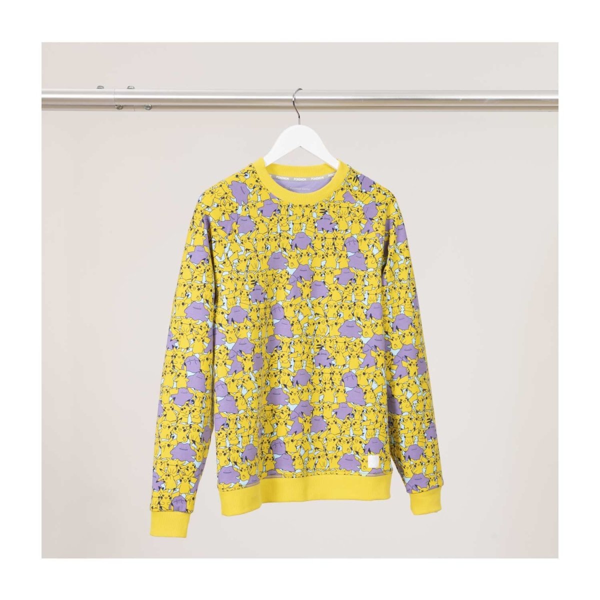 Pikachu & Ditto Pokémon Lounge Yellow Crew Neck Sweatshirt - Adult ...