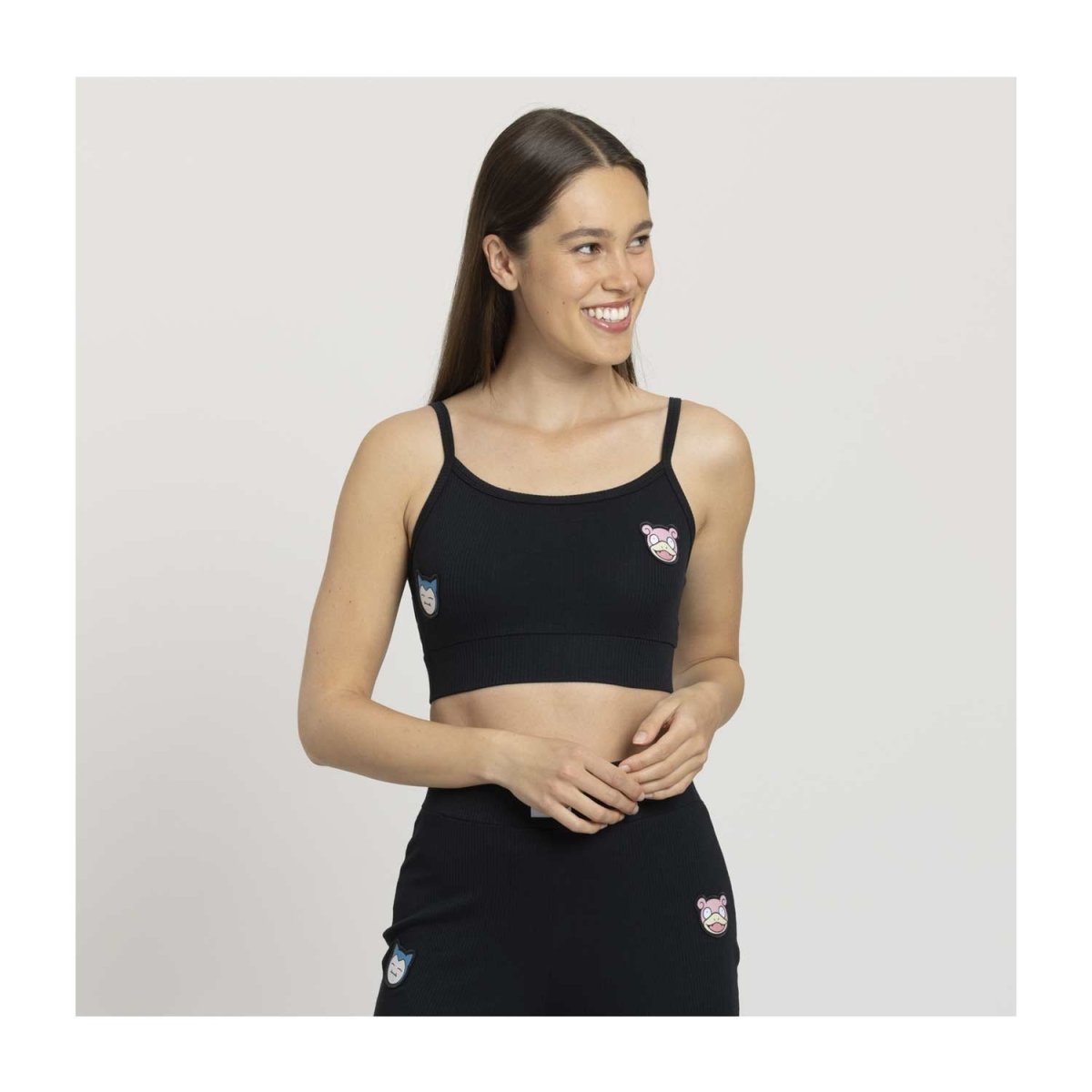 Pikachu & Friends Pokémon Lounge Black Bralette - Women | Pokémon ...