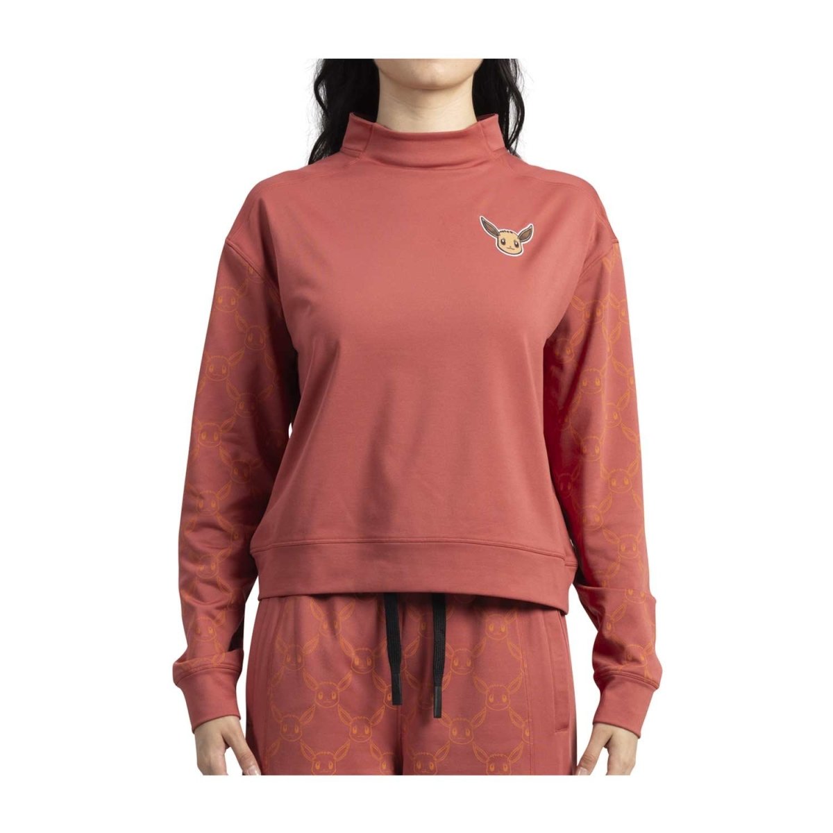 Eevee Pokémon Lounge Red Funnel Neck Long-Sleeve Top - Women | Pokémon ...