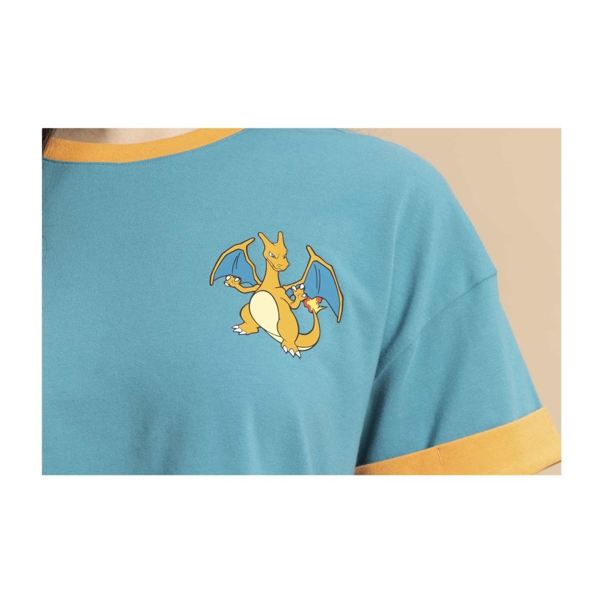 Charizard Pokémon Lounge Teal T-Shirt - Women | Pokémon Center UK Official Site