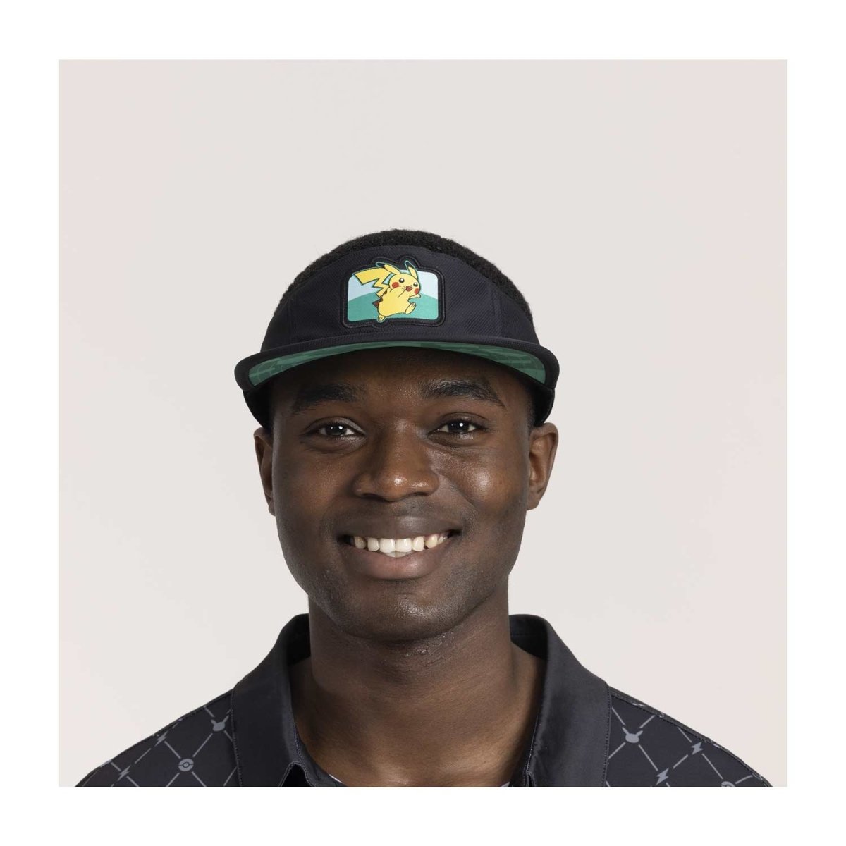 Pikachu Pokémon Clubhouse Black Visor (One Size-Adult) | Pokémon Center ...