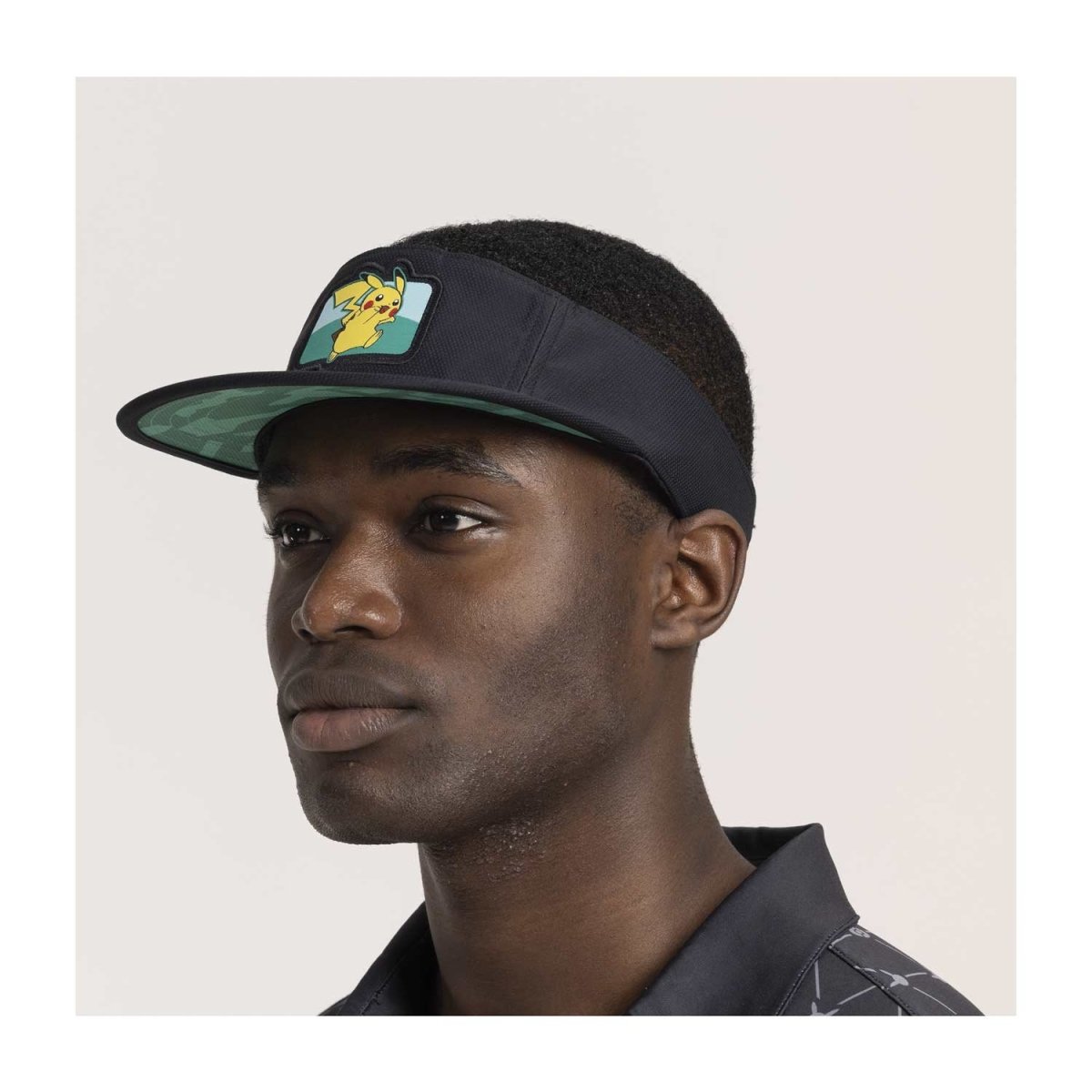 Pikachu Pokémon Clubhouse Black Visor (One Size-Adult) | Pokémon Center ...