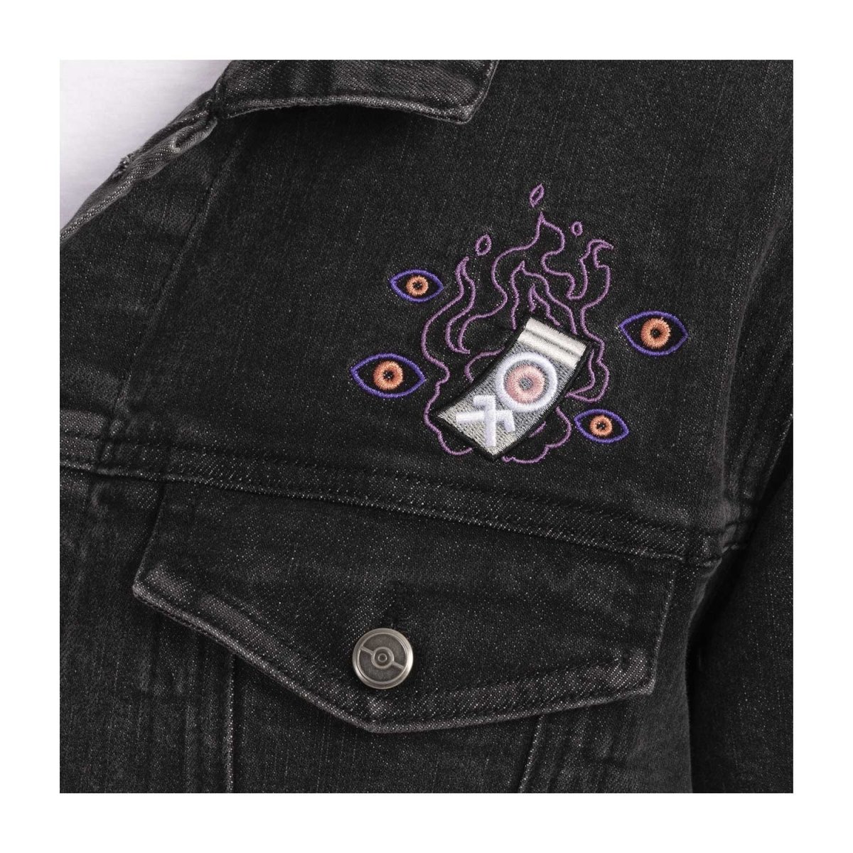 Gengar Black Denim Jacket - Adult | Pokémon Center UK Official Site