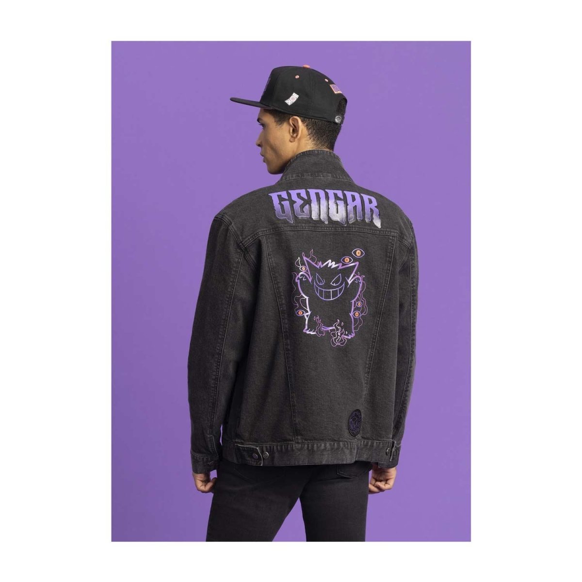 Gengar Black Denim Jacket - Adult | Pokémon Center UK Official Site