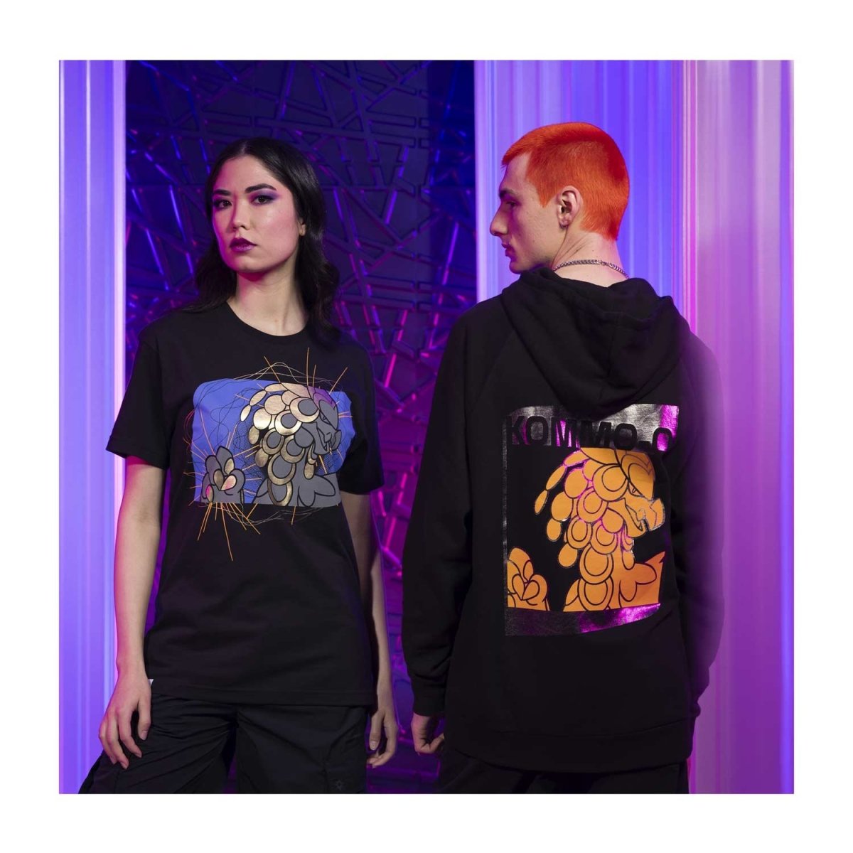 Kommo-o Powerhouse Pokémon Sleek Black Pullover Hoodie - Adult ...