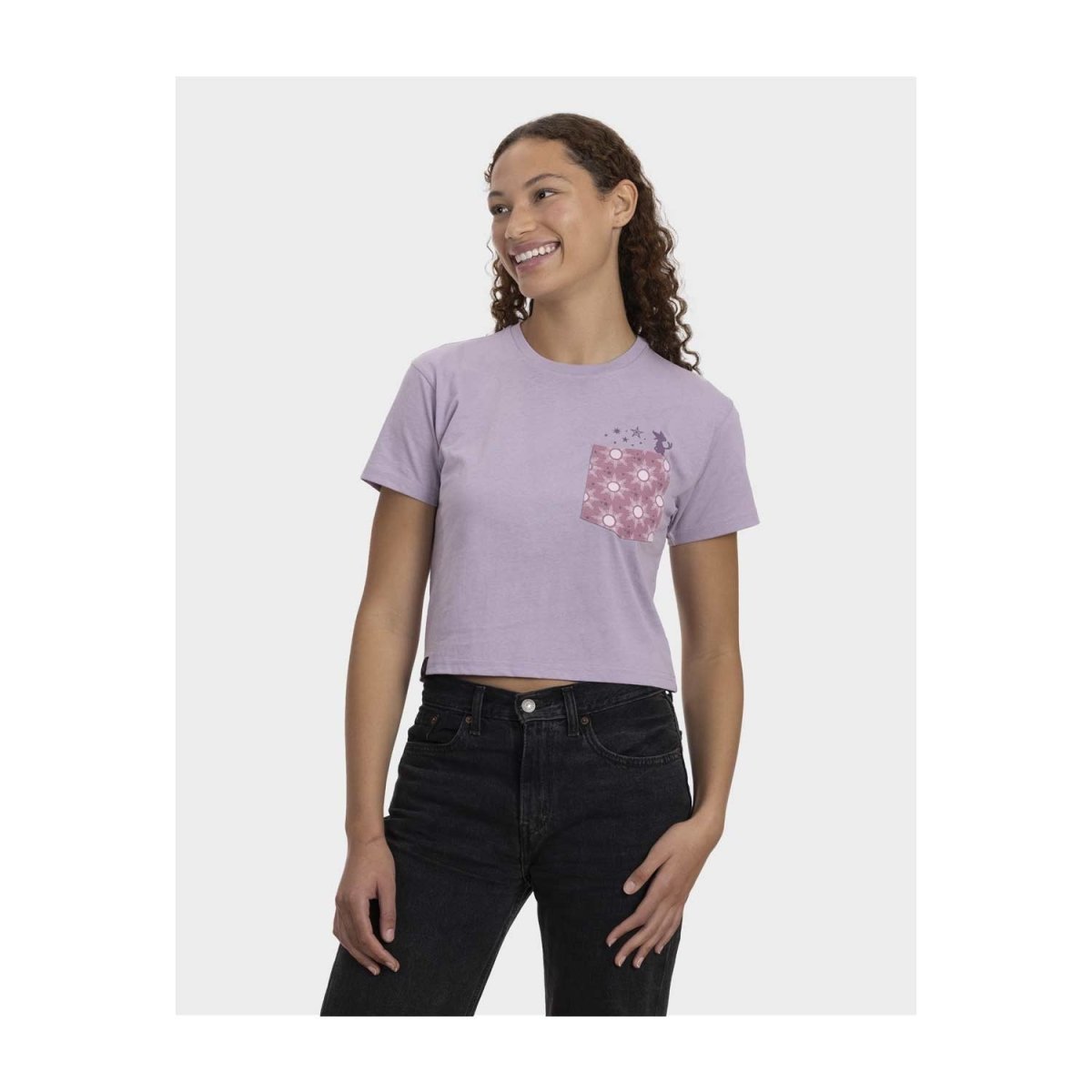 Espeon Peek-a-Pokémon Pocket Crop T-Shirt - Women | Pokémon Center ...