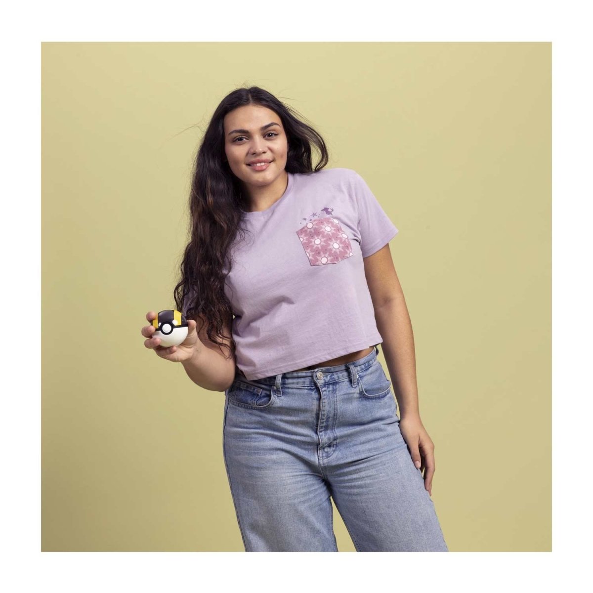 Espeon Peek-a-Pokémon Pocket Crop T-Shirt - Women | Pokémon Center ...