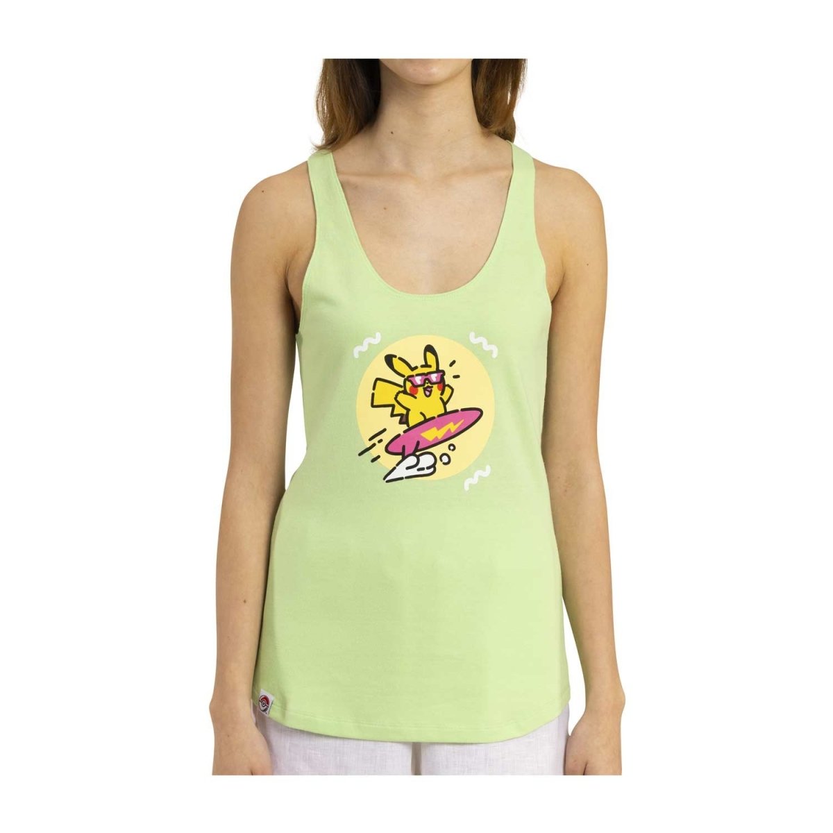 Pikachu Pokémon Lazy Summer Green Racerback Tank Top - Women | Pokémon ...