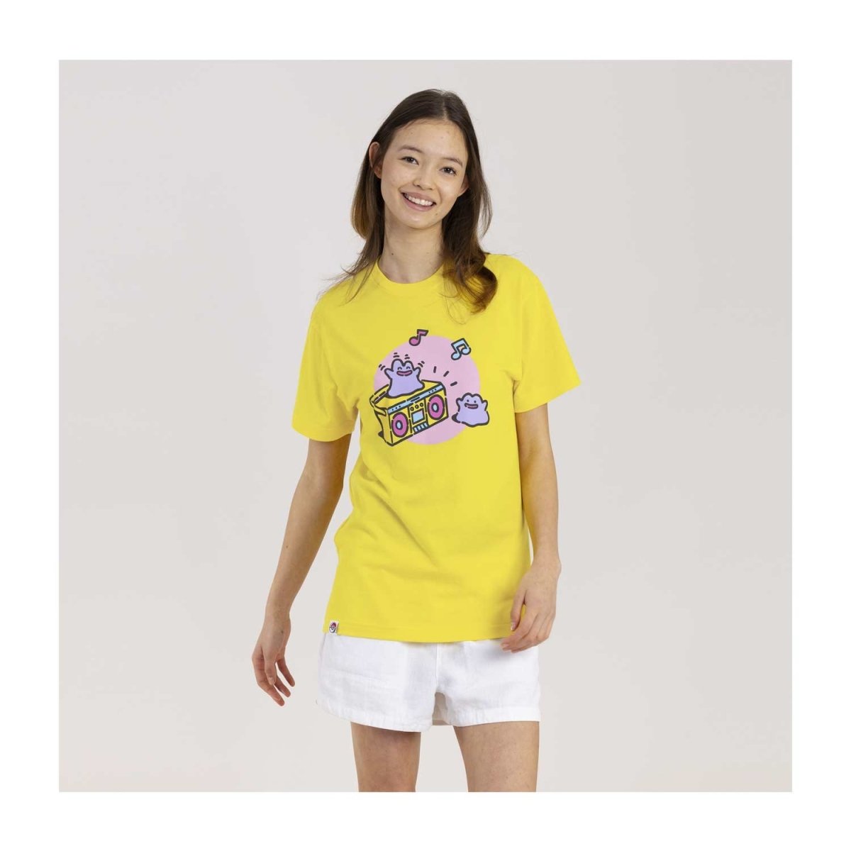 Ditto Pokémon Lazy Summer Yellow Relaxed Fit Crew Neck T-Shirt - Adult ...