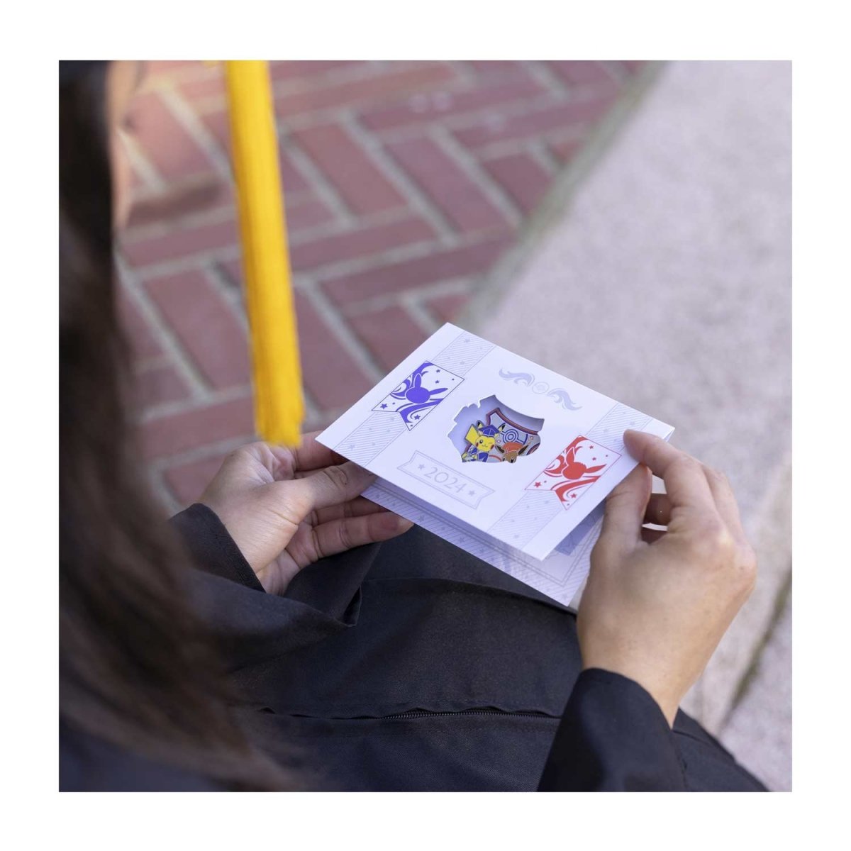 Graduation Pikachu & Eevee 2024 Pokémon Pin & Greeting Card | Pokémon ...