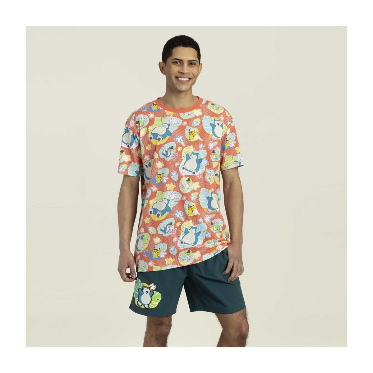 Summer Greetings Pokémon Tropical Shorts - Men | Pokémon Center UK ...