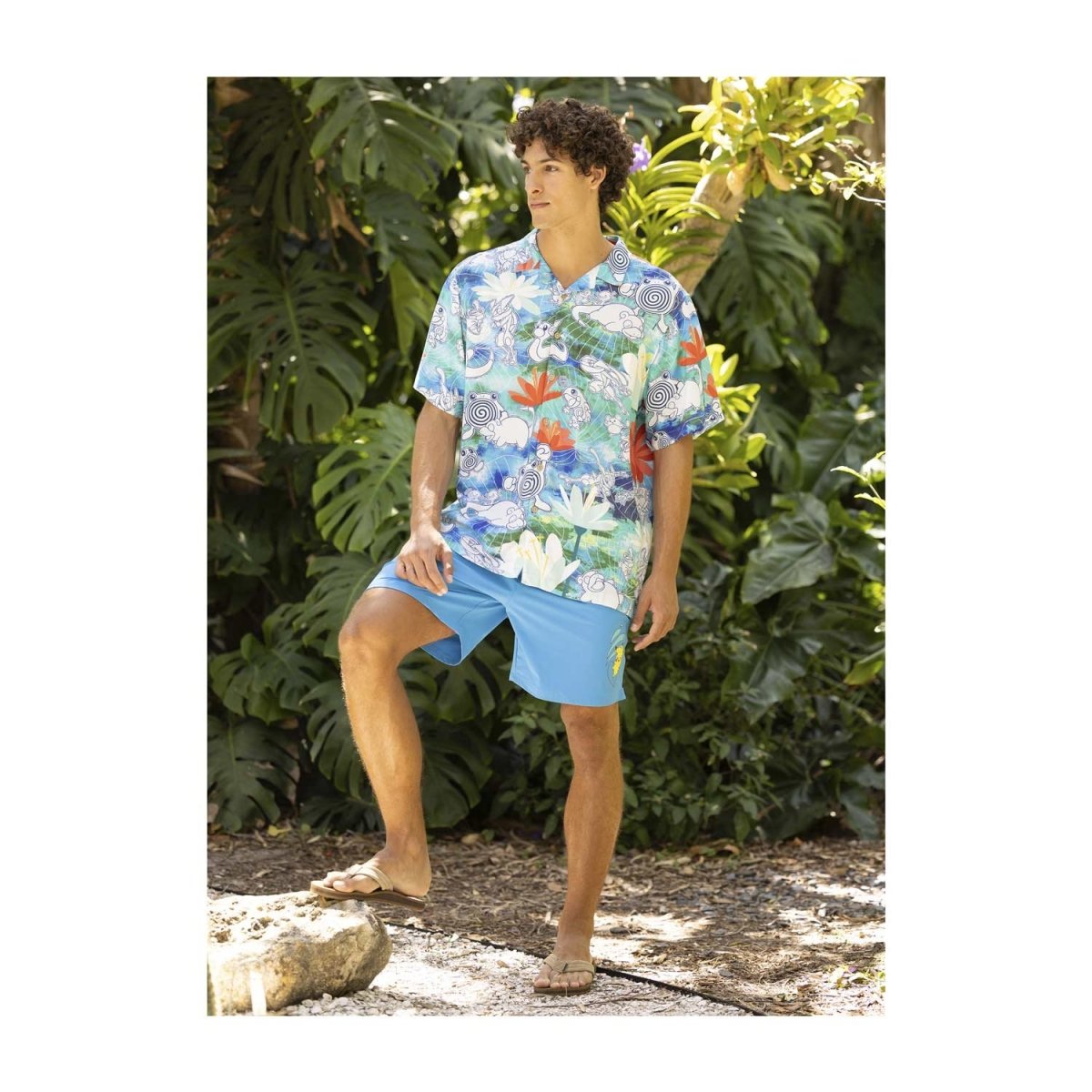 Sunlit Marsh Pokémon Tropical Shirt - Adult | Pokémon Center Official Site