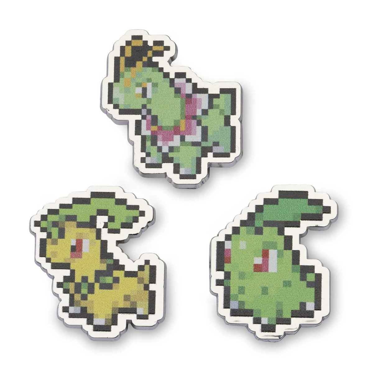 Chikorita, Bayleef & Meganium Pokémon Pixel Pins (3-Pack) | Pokémon ...