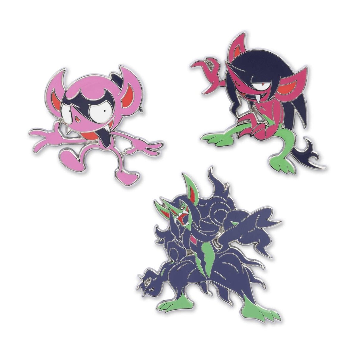 Impidimp, Morgrem & Grimmsnarl Pokémon Pins (3-Pack) | Pokémon Center ...