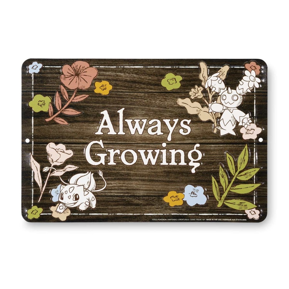 Always Growing Pokémon Gardening Tin Sign | Pokémon Center Official Site