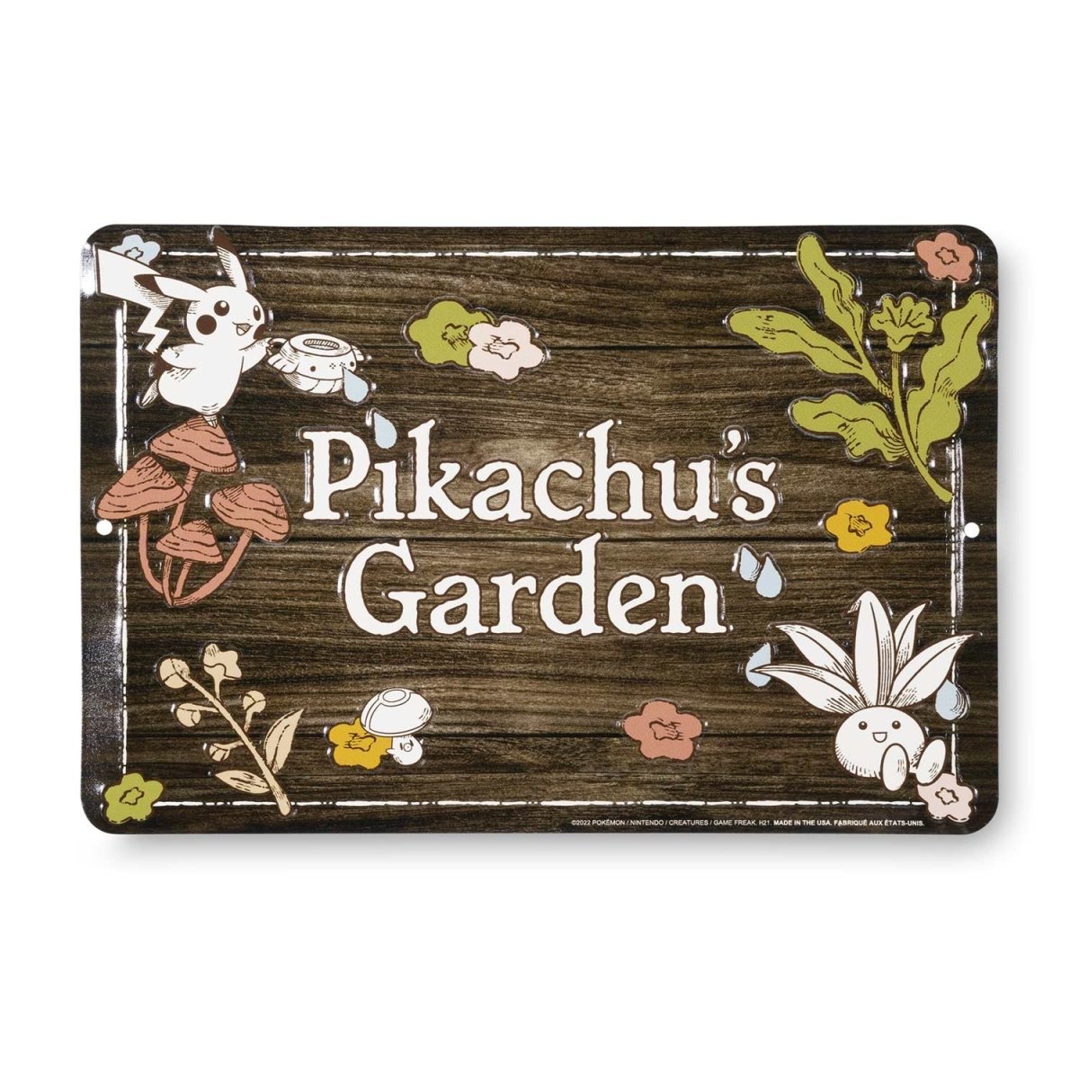 Pikachu's Garden Pokémon Gardening Tin Sign | Pokémon Center Official Site