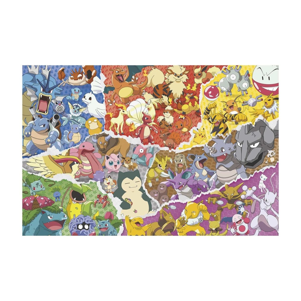 Kanto Pokémon Types Puzzle by Ravensburger (5,000 Pieces) | Pokémon ...