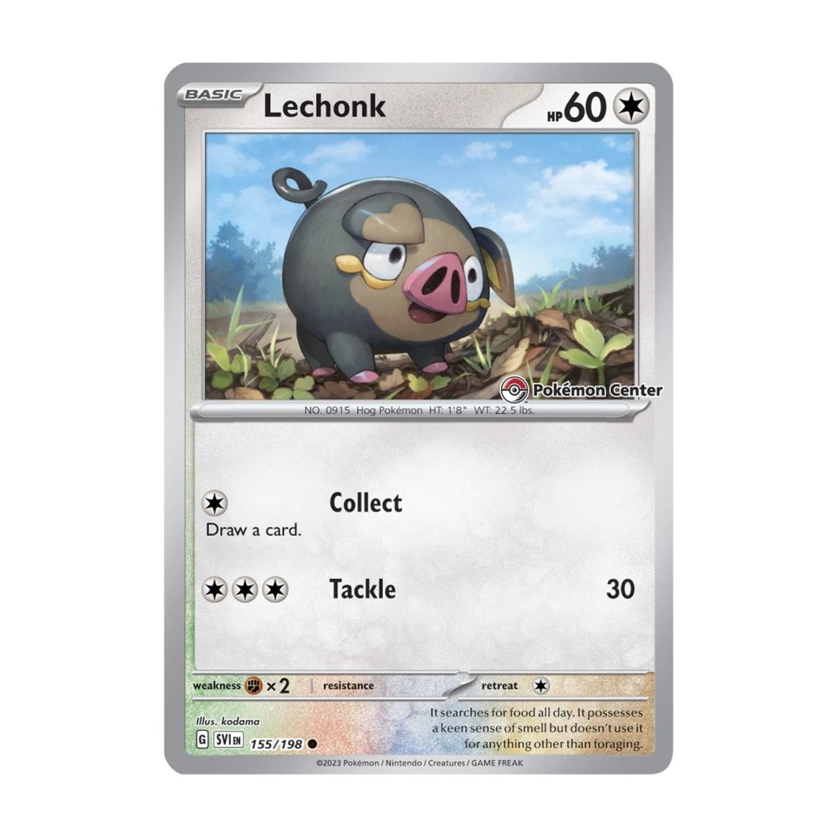 Lechonk Promo Card | Pokémon Center Official Site