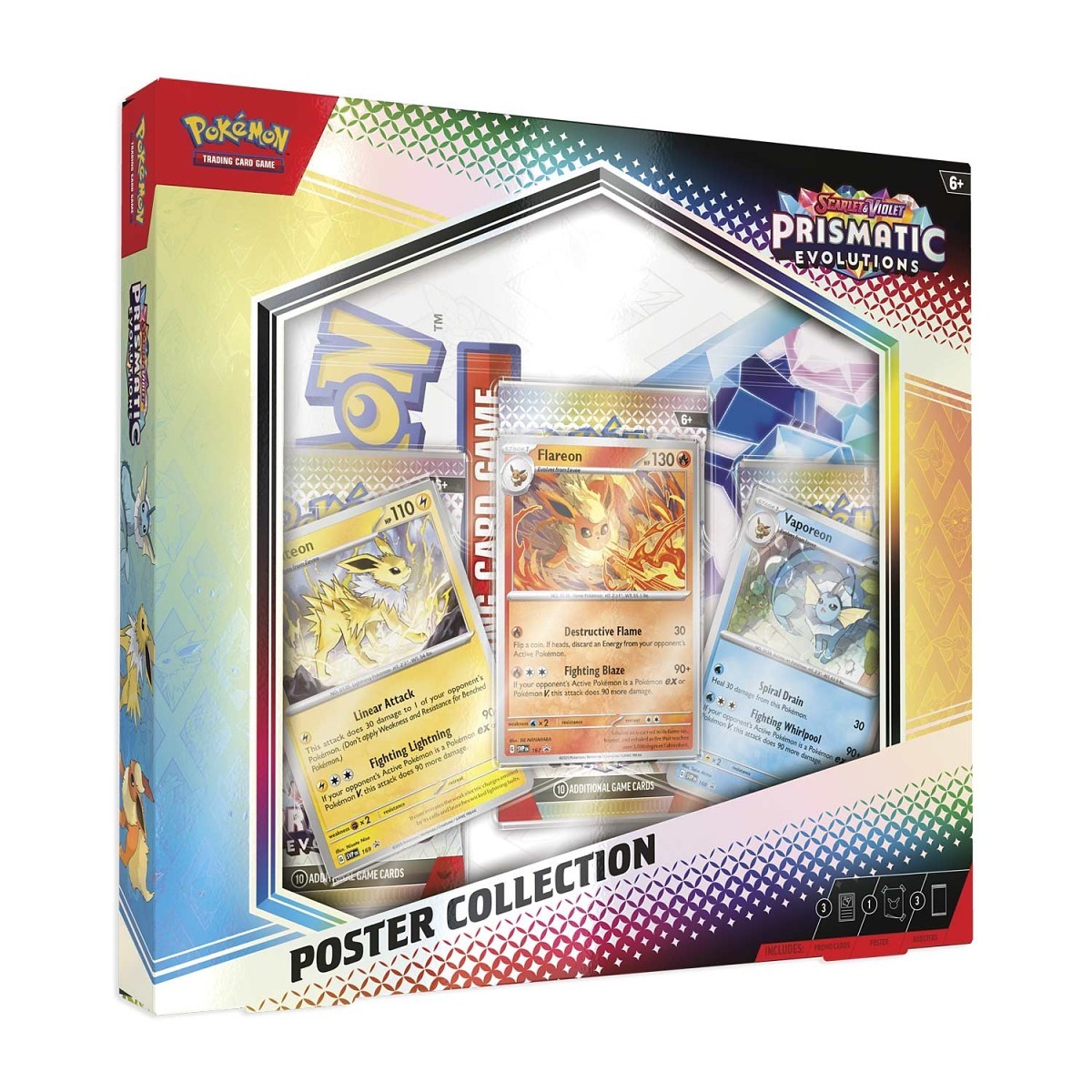 Pokémon TCG: Scarlet & Violet-Prismatic Evolutions Poster Collection ...